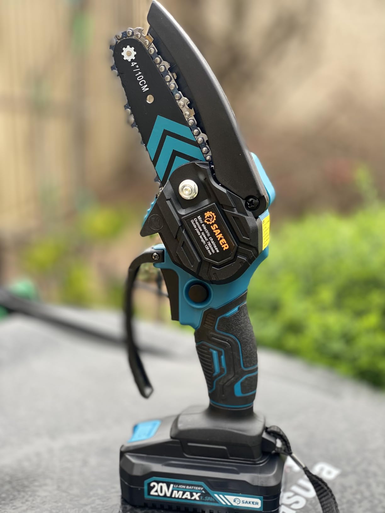 Official Saker Mini Chainsaw: Cordless Portable Electric Chain Saw for ...